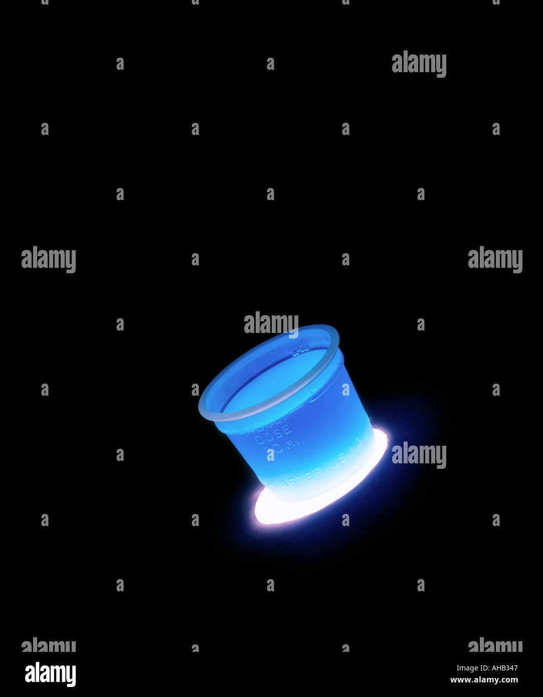 Blue Measuring Cup Stock Photo - Alamy