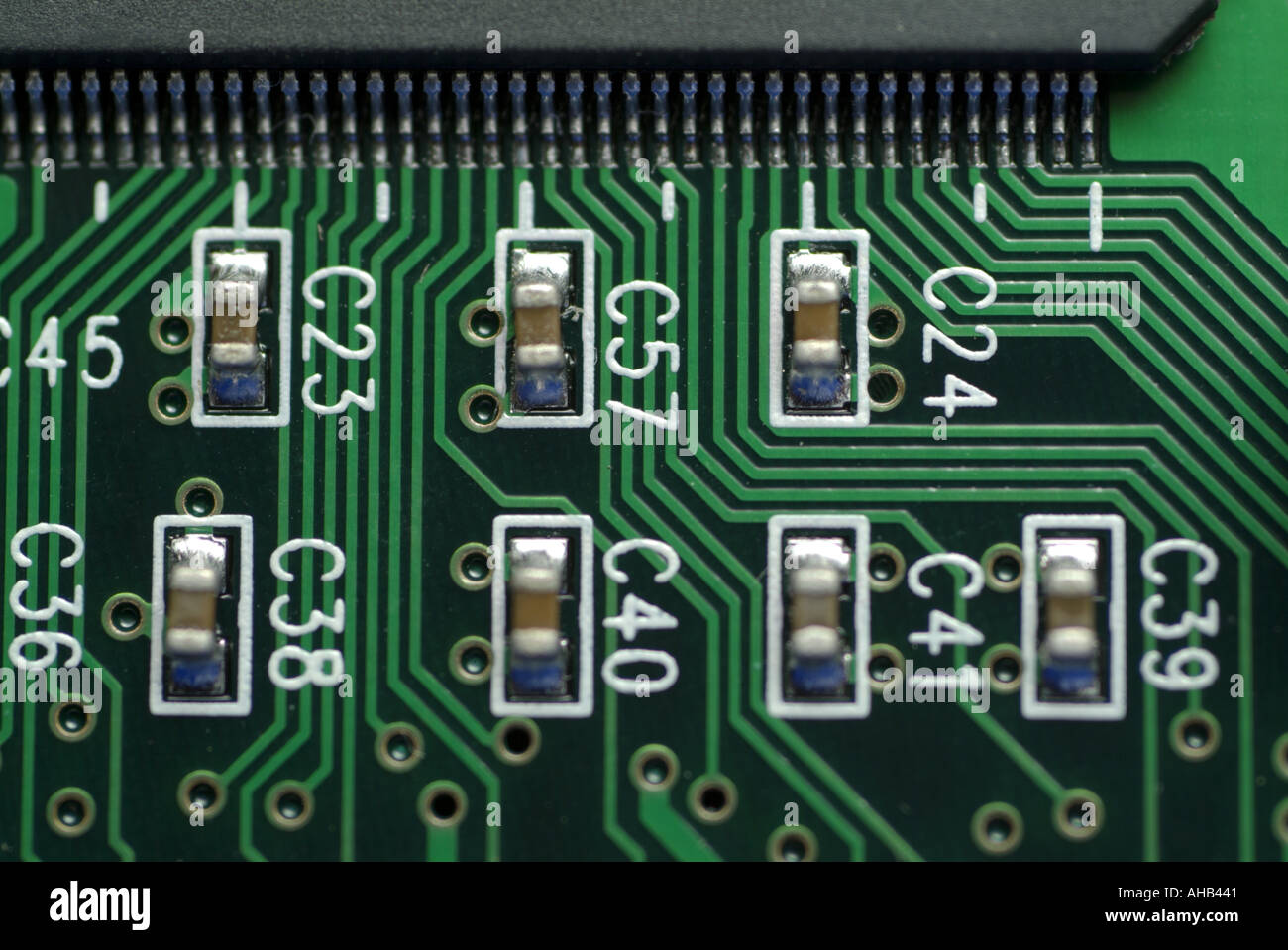 Electronic integrated circuit on a computer usb board Stock Photo - Alamy