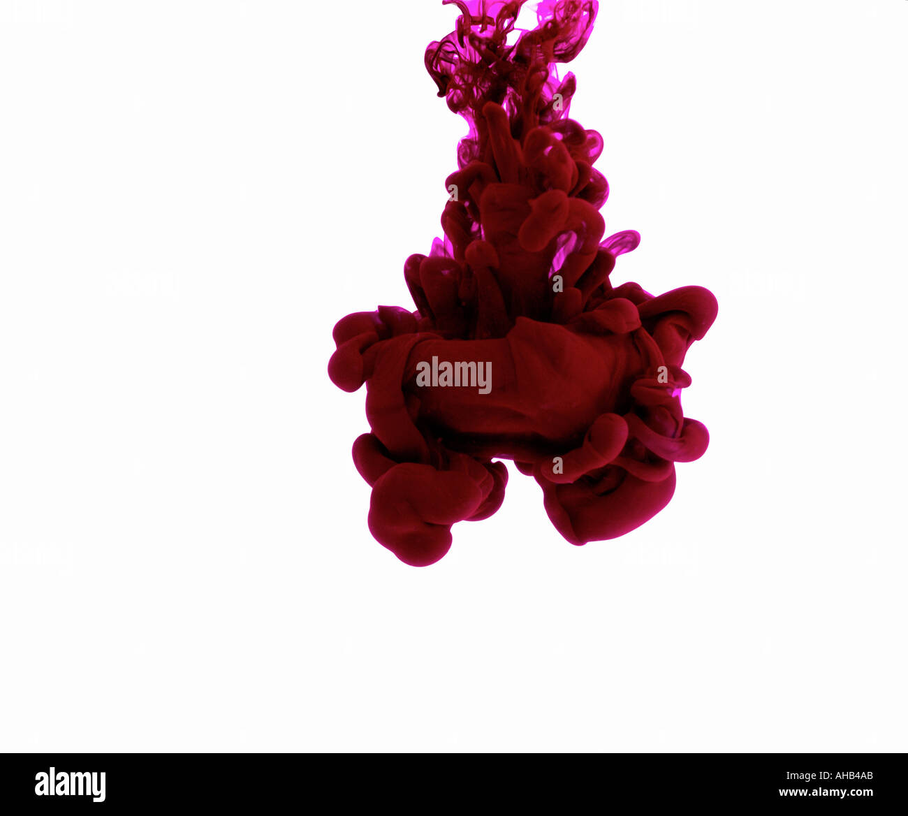 red ink in water Stock Photo - Alamy