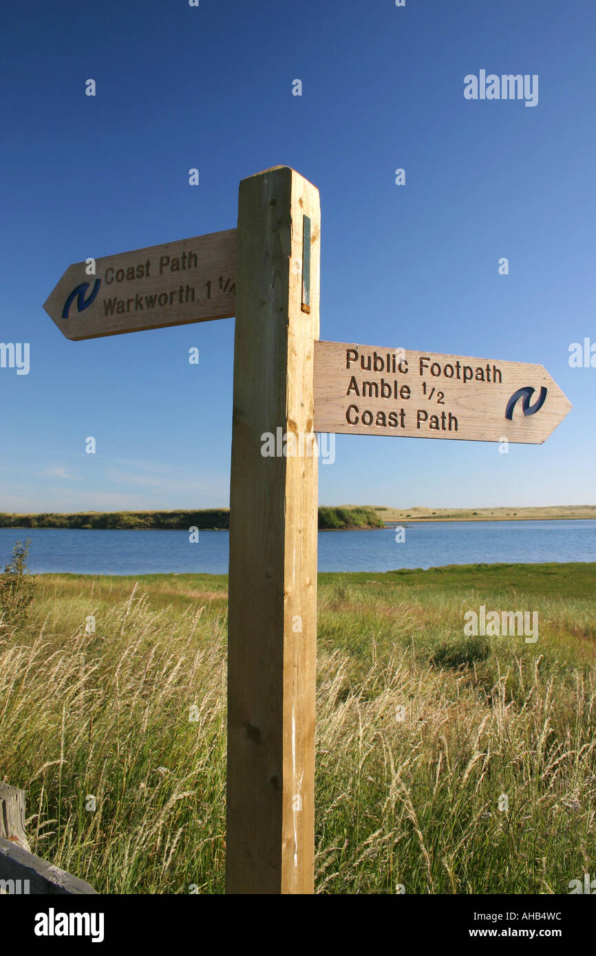 Northumberland coast path and amble hi-res stock photography and images ...