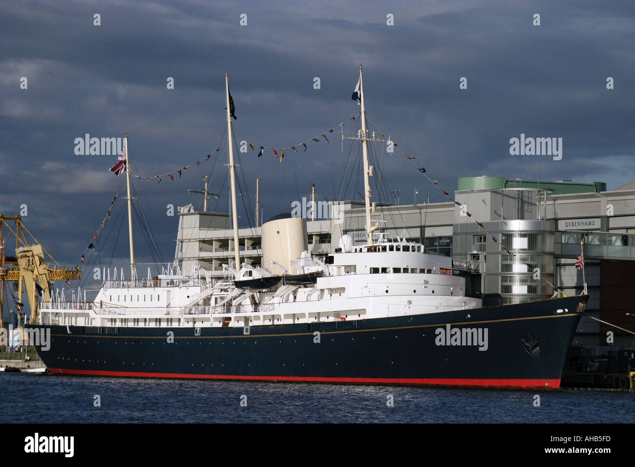 The Royal Yacht Britannia. Leith Docks, Edinburgh, Scotland Stock Photo ...