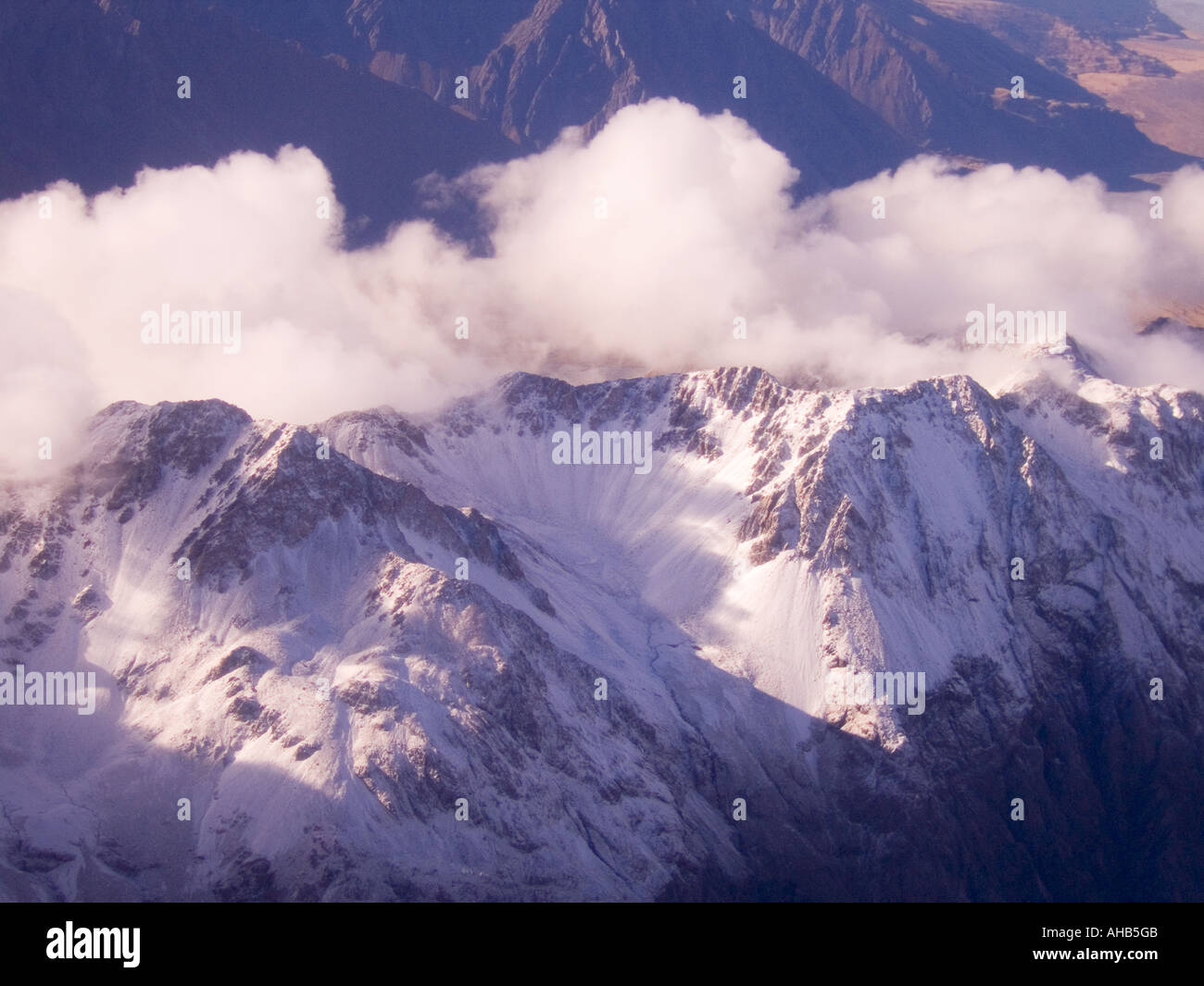 mount cook range southern alps new zealand south island Stock Photo - Alamy