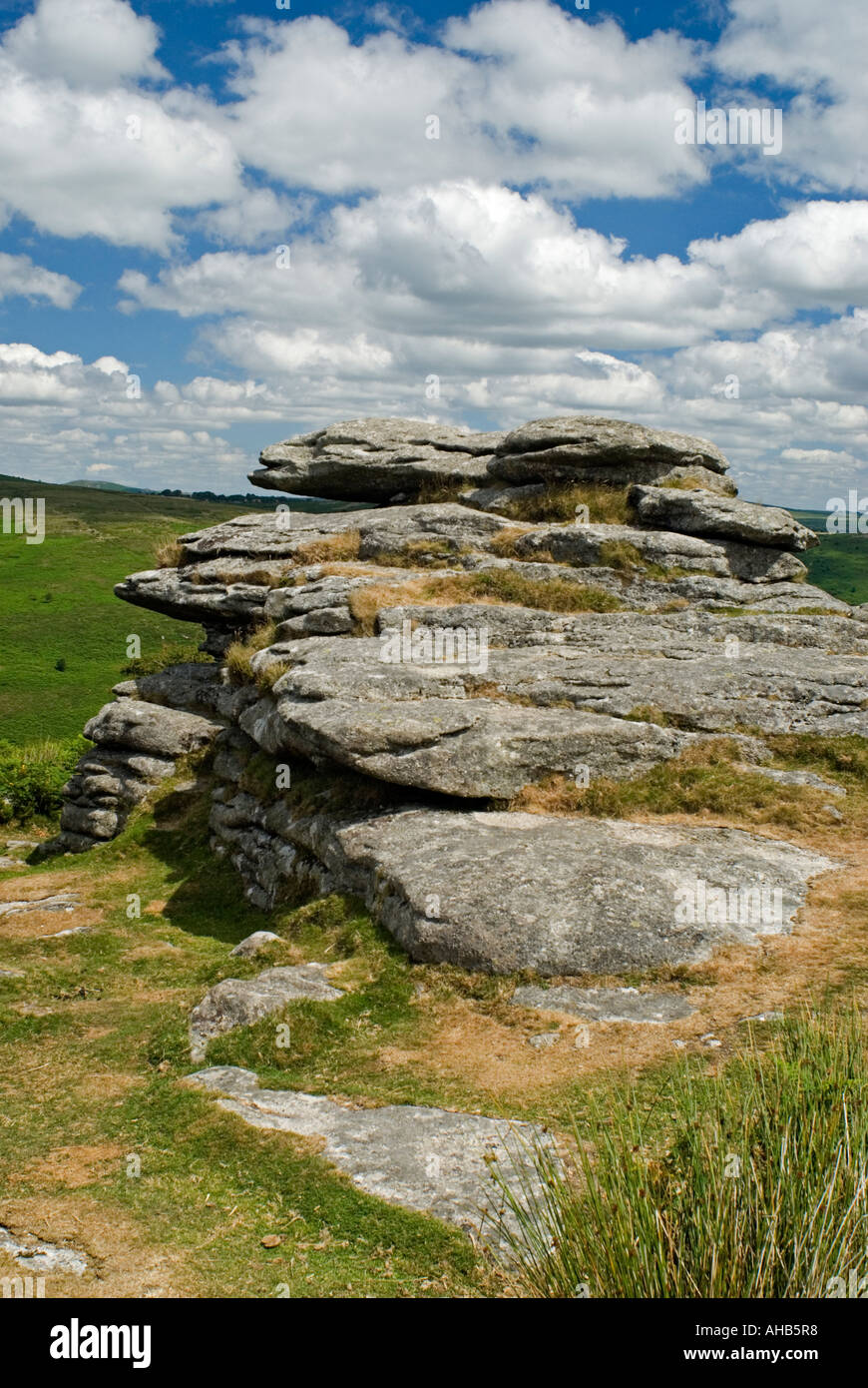 Combestone Tor, Dartmoor, England Stock Photo - Alamy