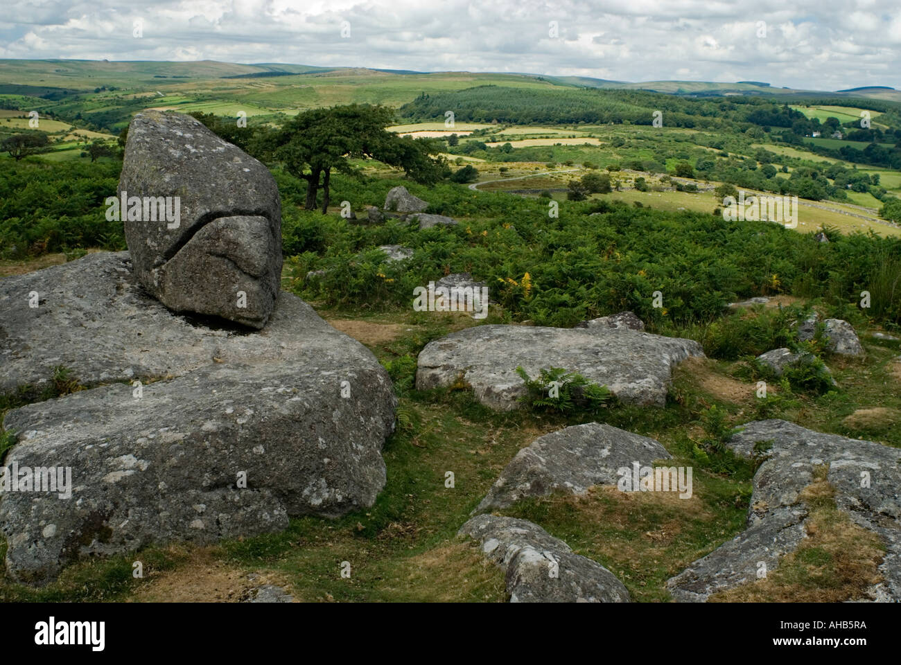 Combestone Tor, Dartmoor, England Stock Photo - Alamy