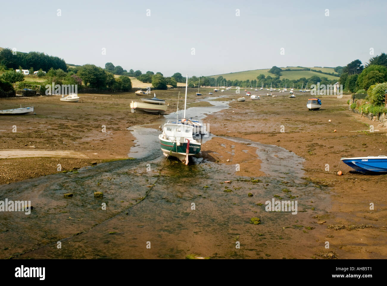 Low tide at Frogmore Creek South Devon England Stock Photo - Alamy
