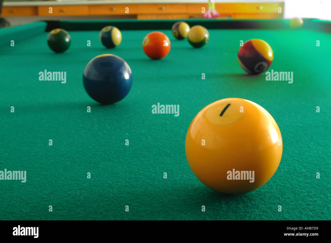 Pool billiards ball balls close up detail hi-res stock photography and ...