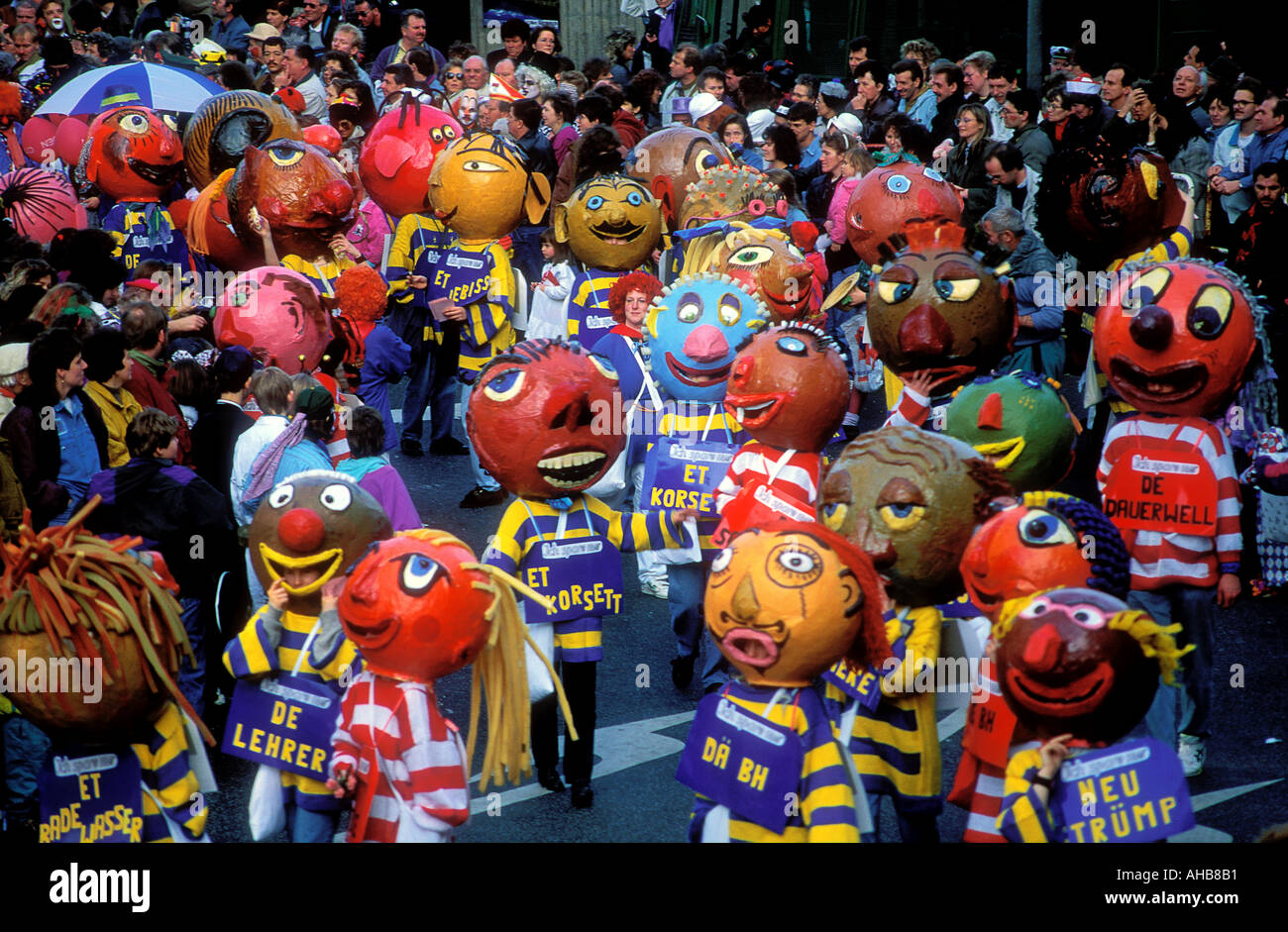 The Childrens Parade at Karneval time in Cologne Germany Stock Photo ...