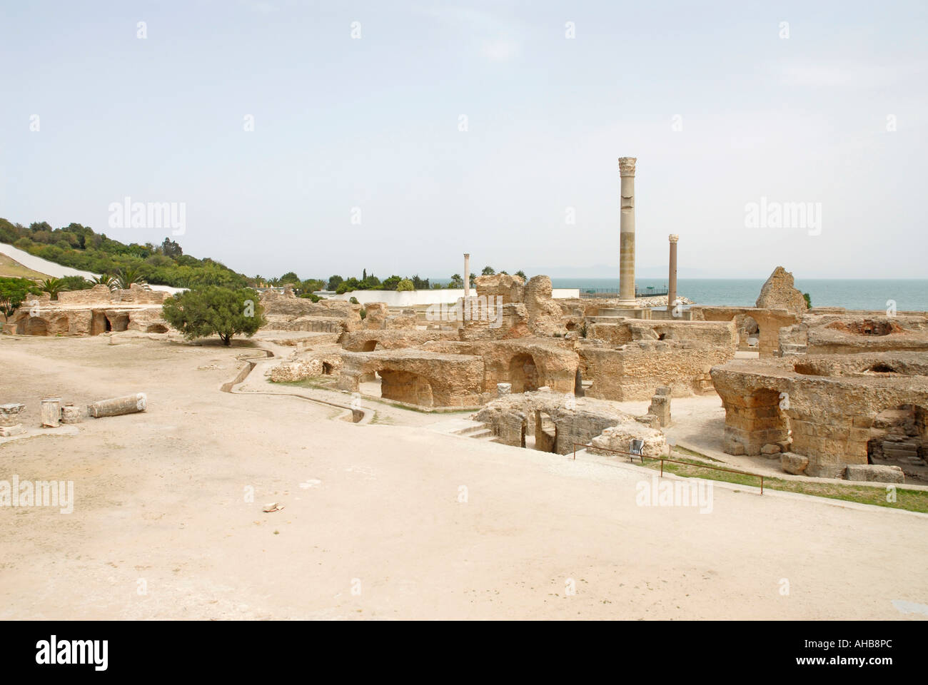 Ruins of the Antonin’s thermal baths in ancient Carthage, the third ...