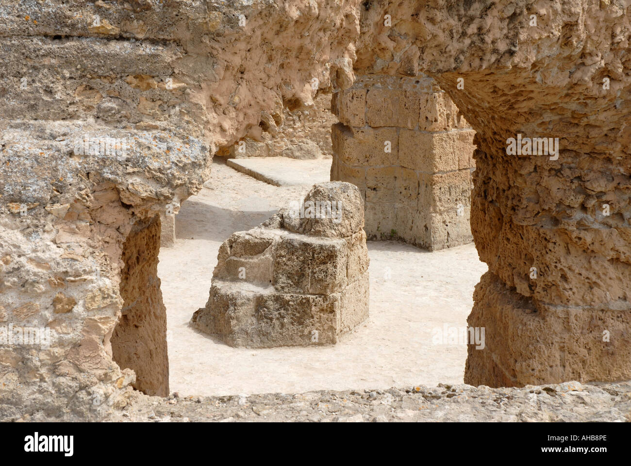 Ruins of the Antonin’s thermal baths in ancient Carthage, the third ...