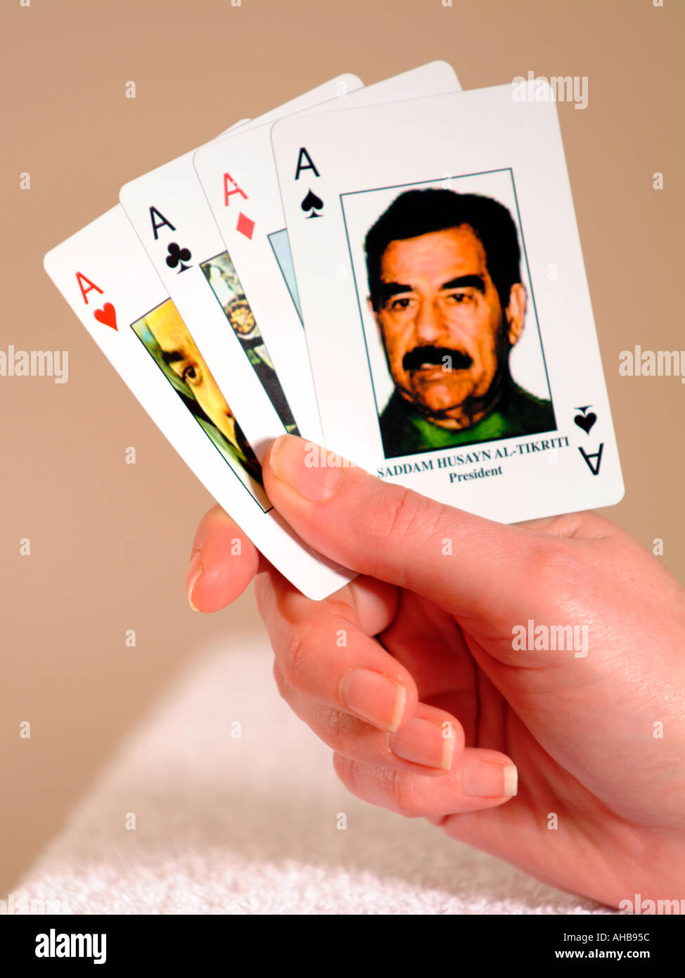 Saddam hussein playing cards hi-res stock photography and images - Alamy
