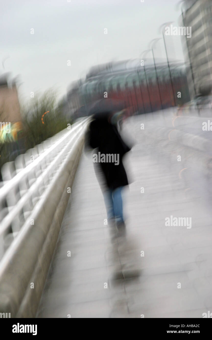 Rain weather transport bridge hi-res stock photography and images - Alamy