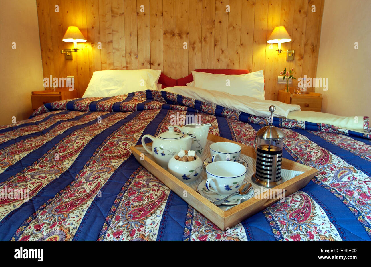 tea in bed Stock Photo - Alamy
