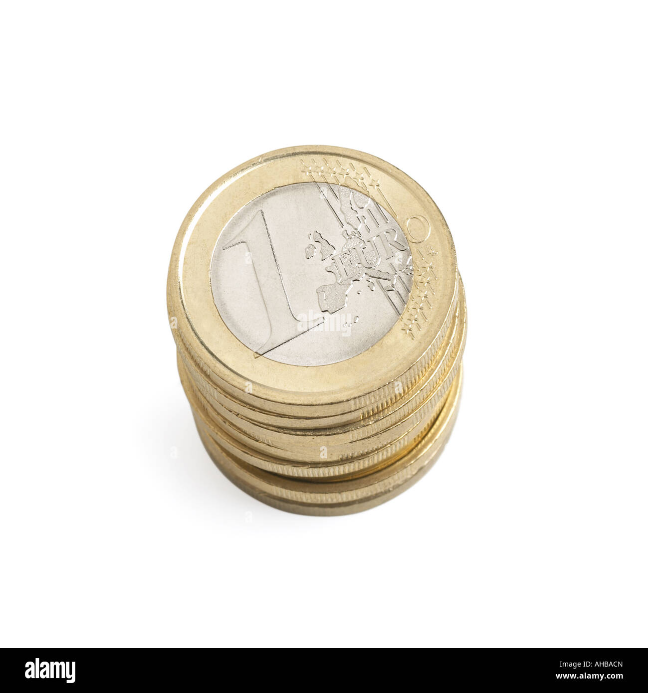 Stack of euro coins Stock Photo - Alamy