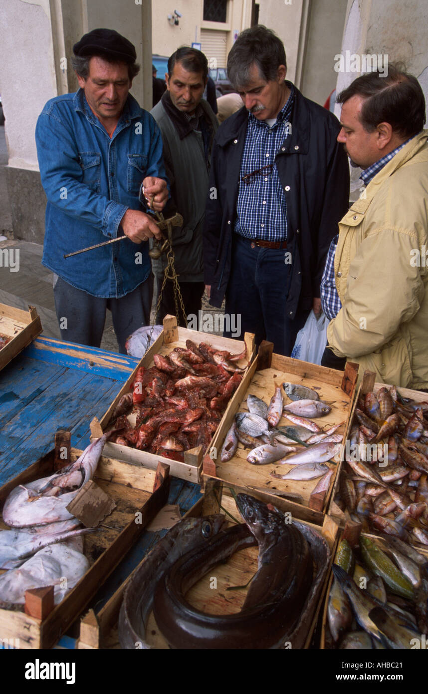Fish market Trapani Sicily Italy Stock Photo - Alamy