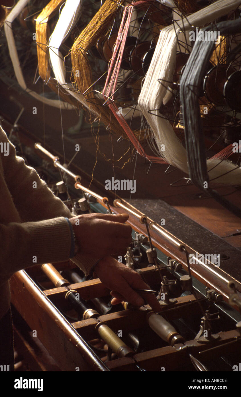 Brocade fabric loom hi-res stock photography and images - Alamy