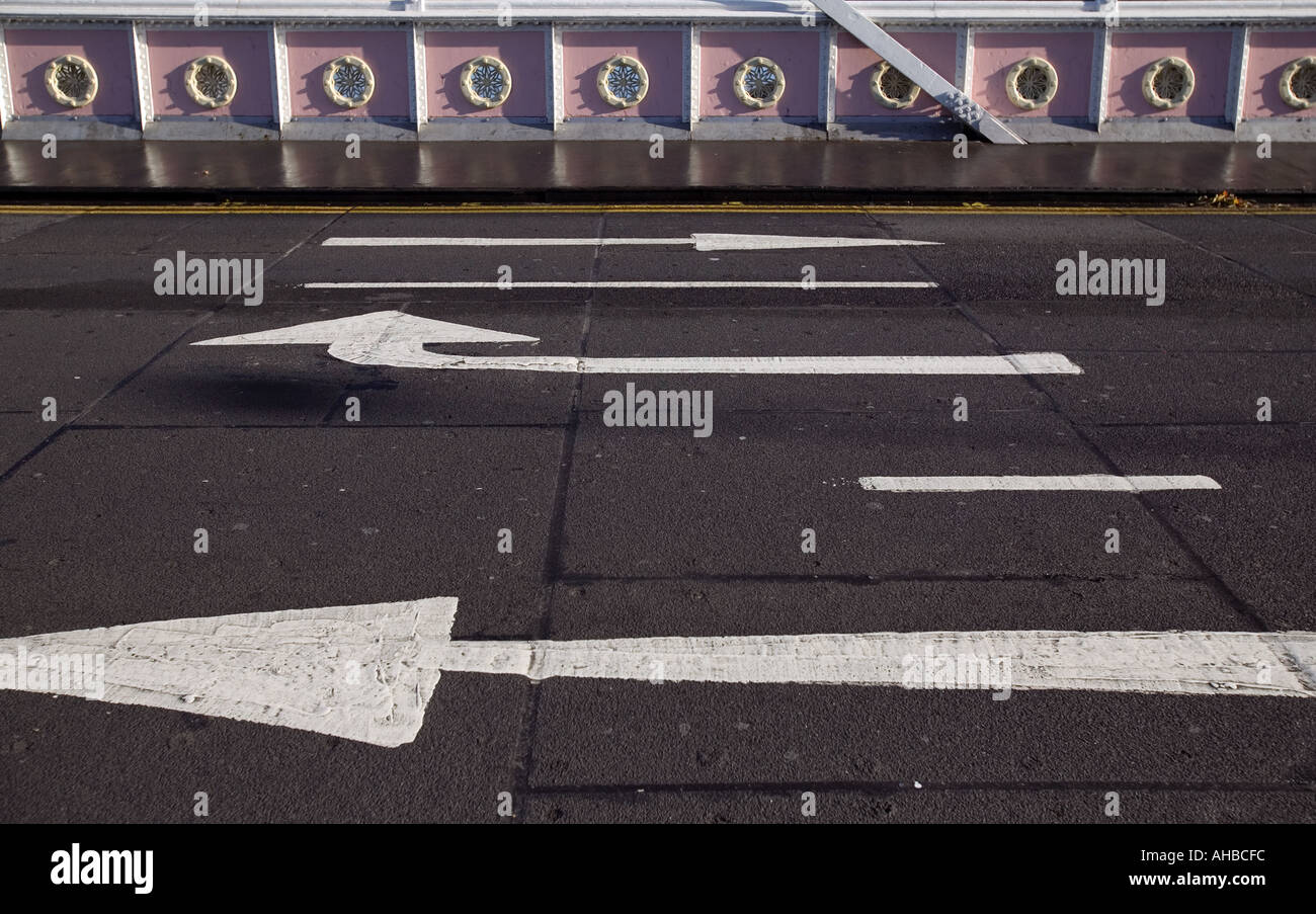 road directional arrows Stock Photo - Alamy