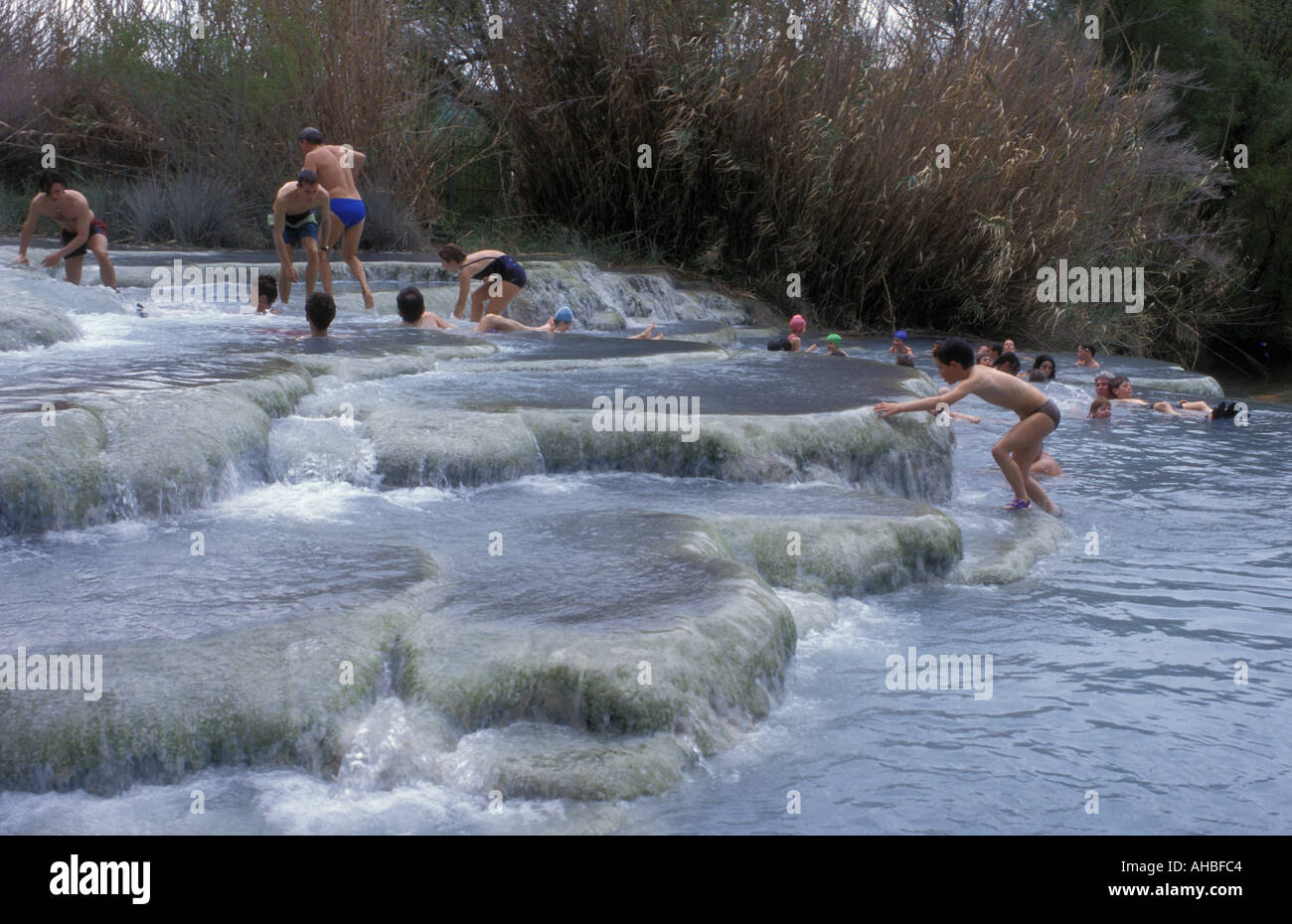 Natural thermal baths Saturnia Tuscany Italy Stock Photo - Alamy