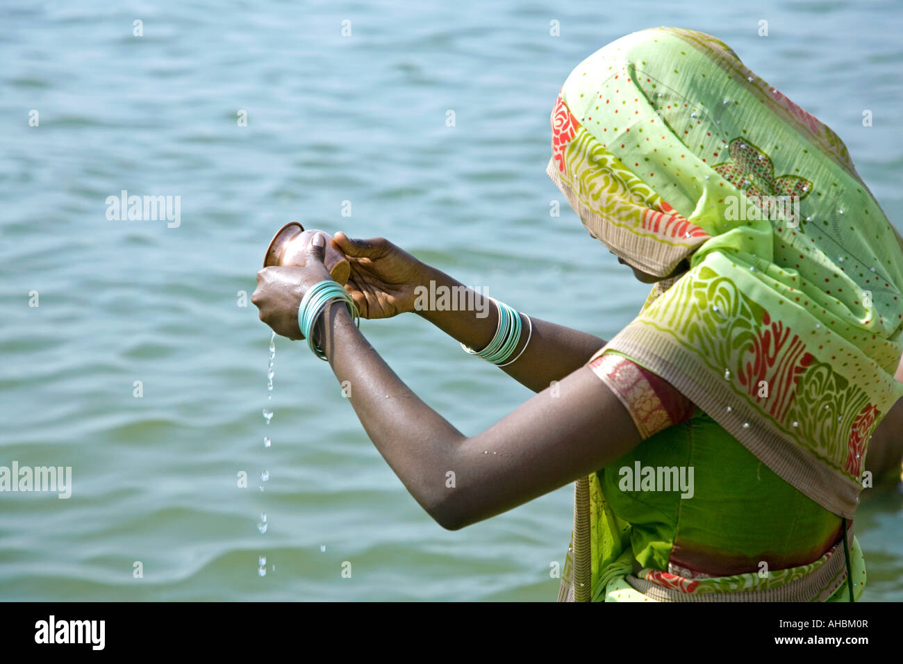 Hindu ritual worship water pot hi-res stock photography and images - Alamy