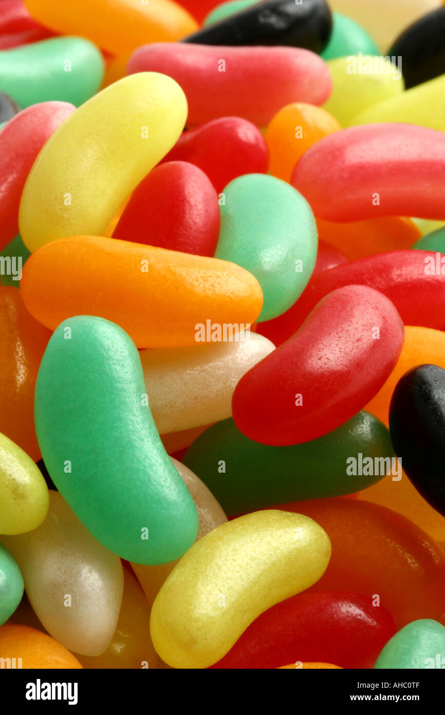 Multi Coloured Jelly Beans Stock Photo - Alamy