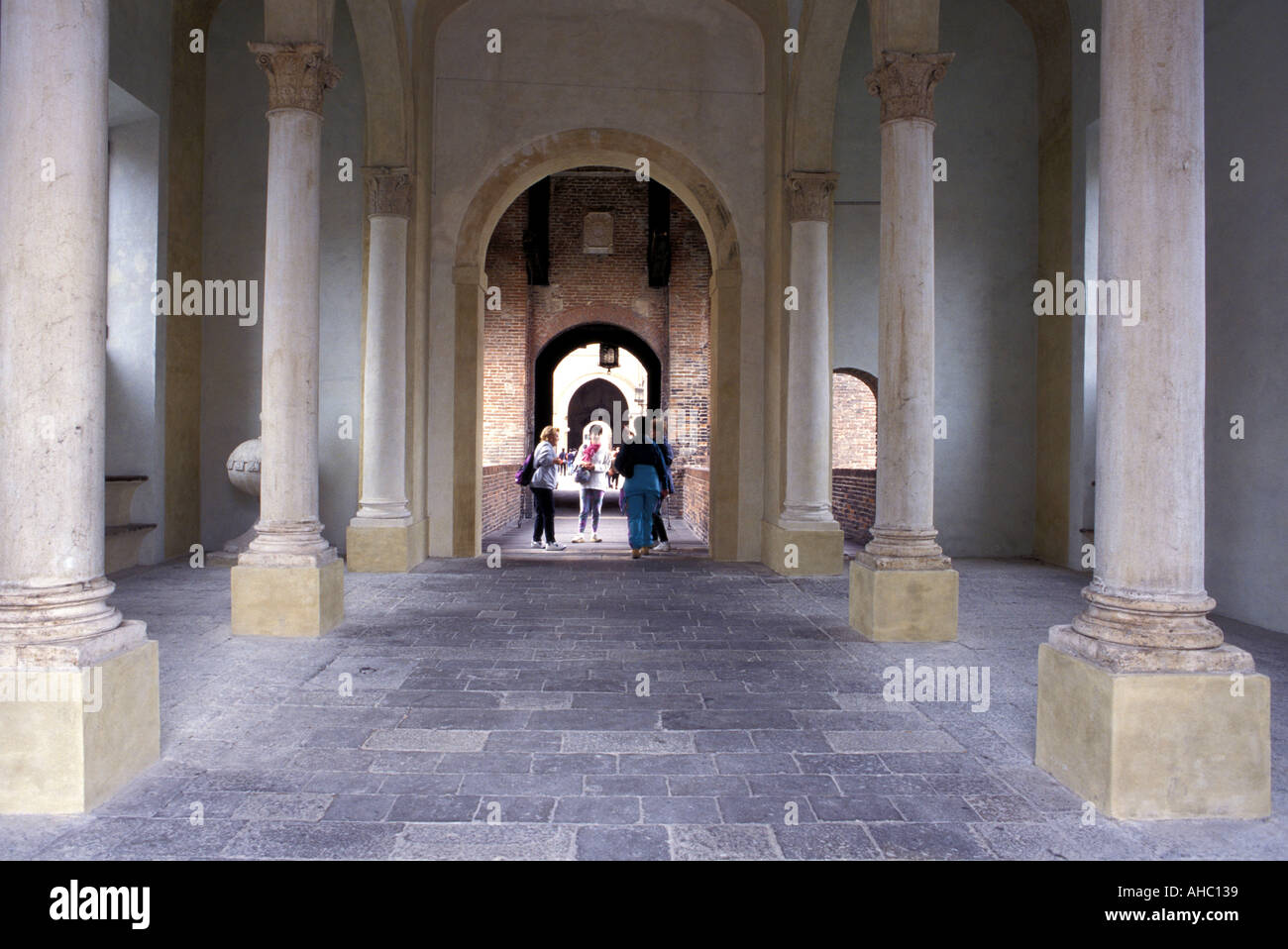 Interior of Castello Estense Ferrara Emilia Romagna Italy Stock Photo ...
