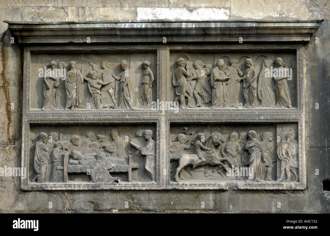 Bas relief of Wiligelmo Modena Emilia Romagna Italy Stock Photo - Alamy