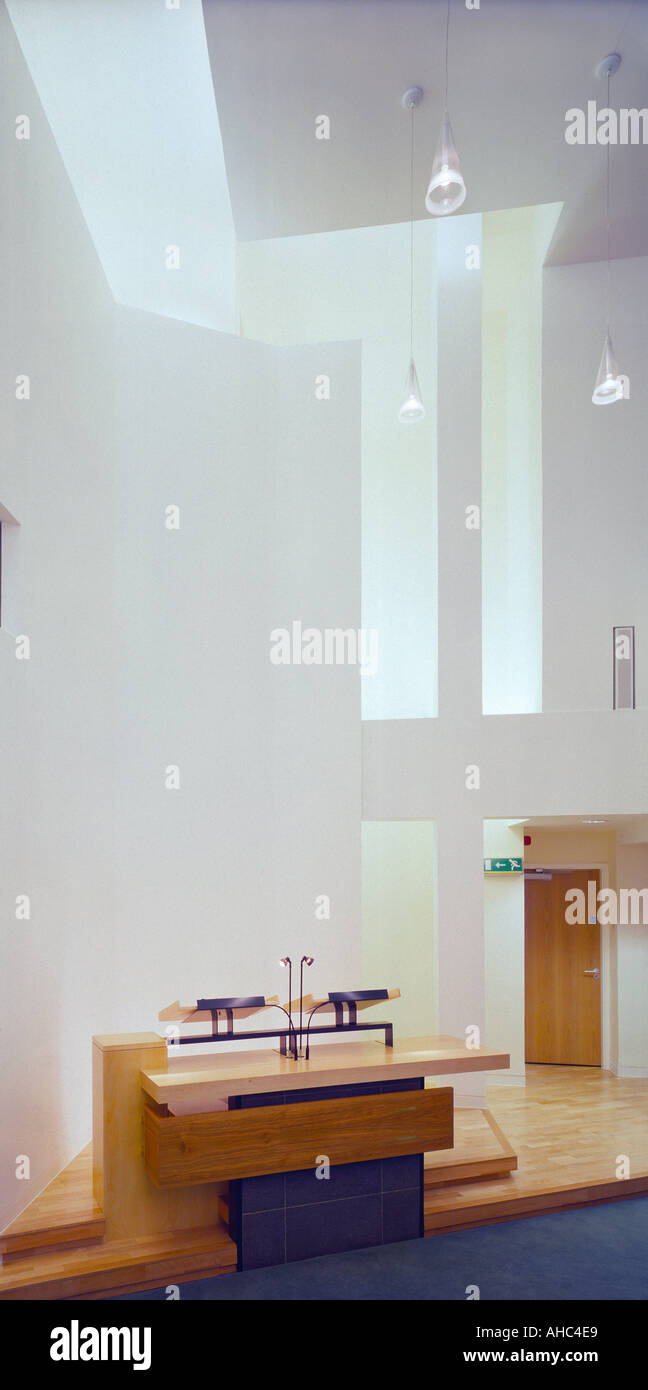 Modern church altar Stock Photo - Alamy