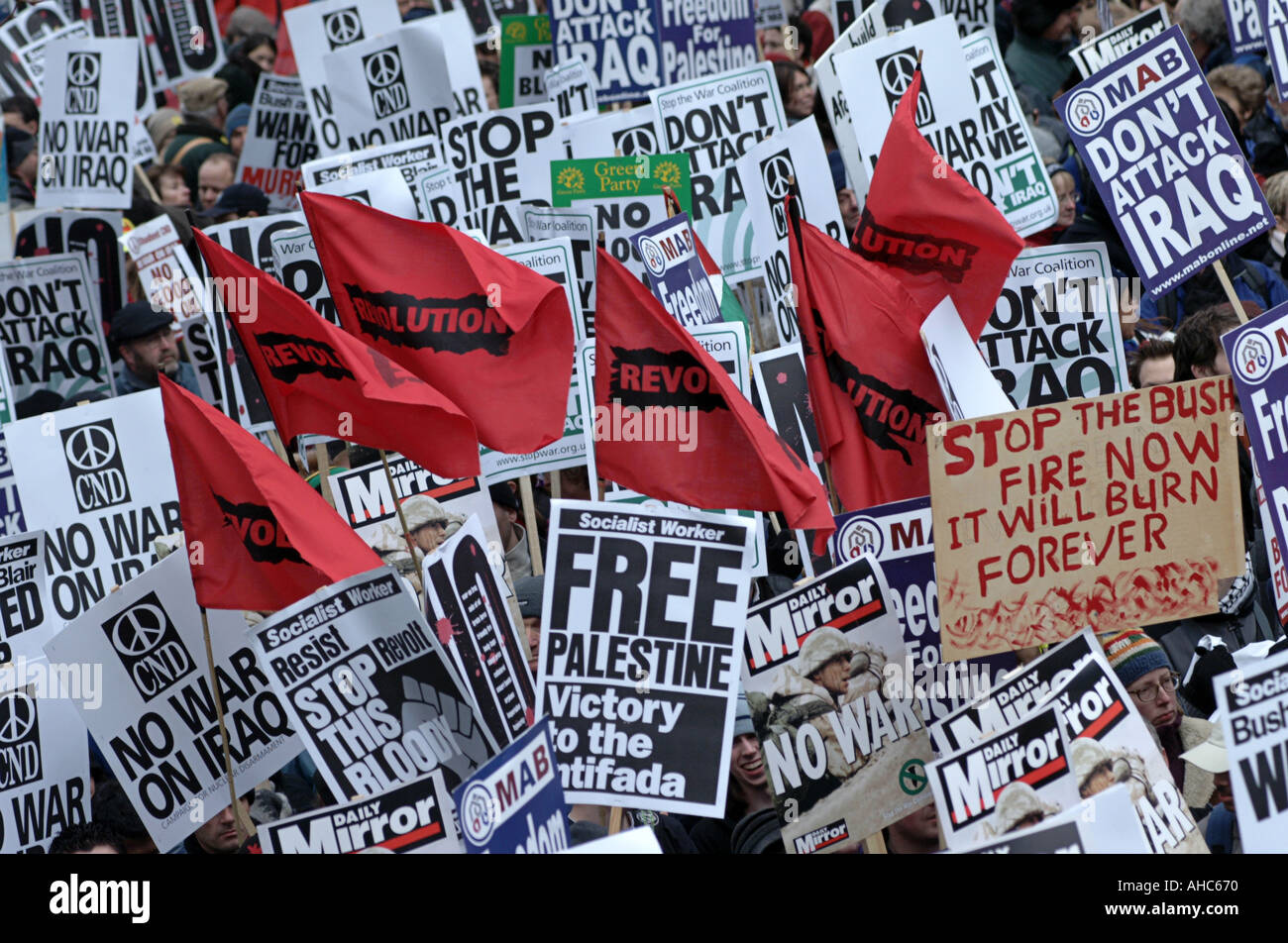 2003 london peace march hi-res stock photography and images - Alamy