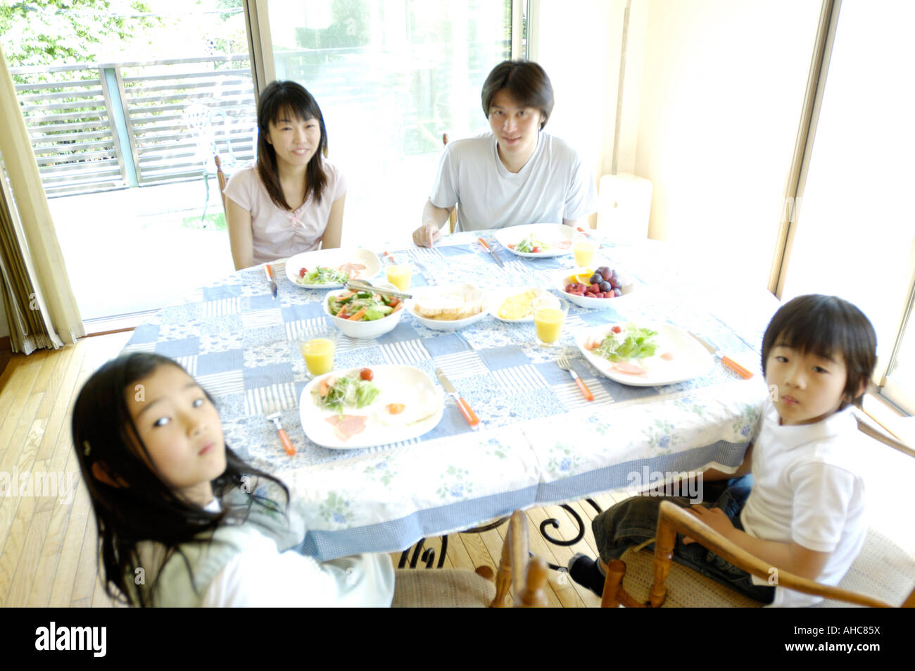 The breakfast scene Stock Photo - Alamy