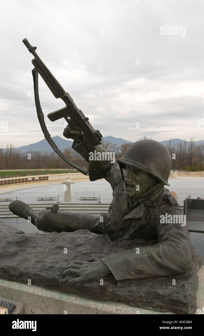 Statues on display at WWII D Day Memorial in Bedford VA USA Stock Photo ...