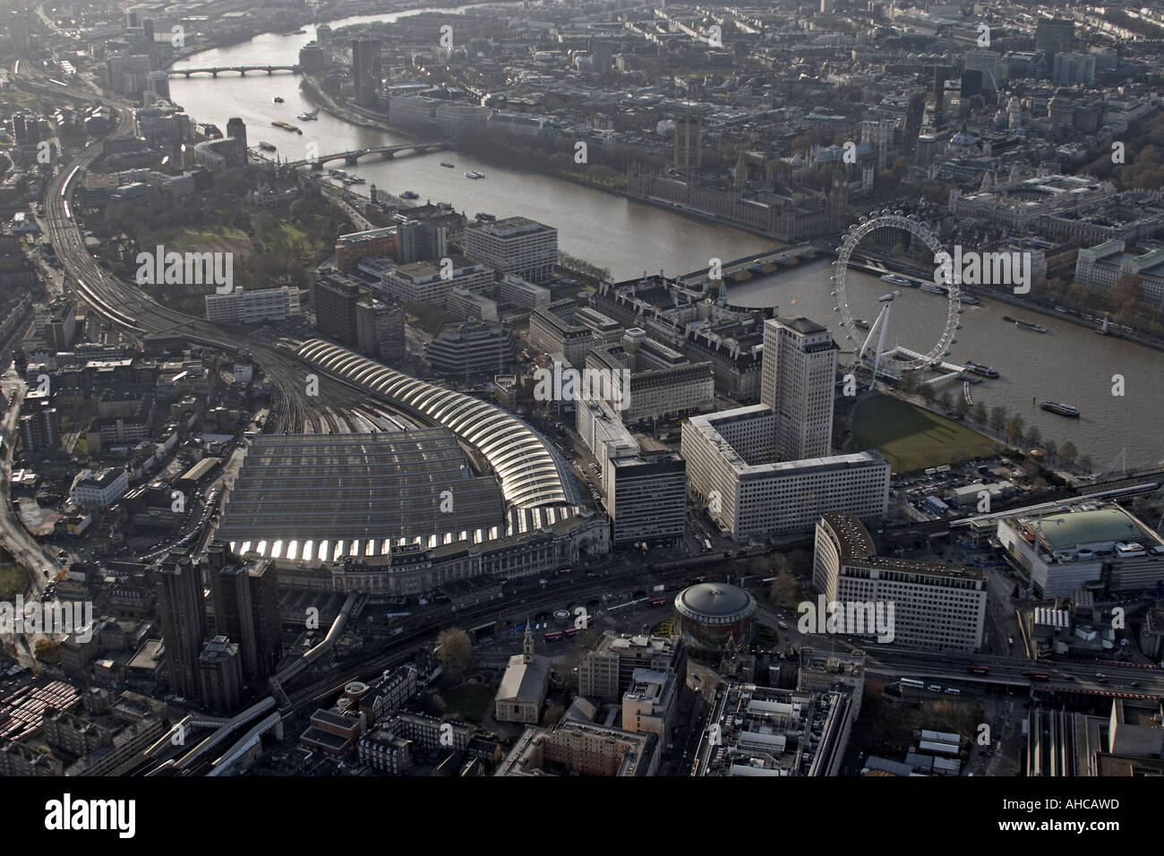 Aerial air waterloo station hi-res stock photography and images - Alamy