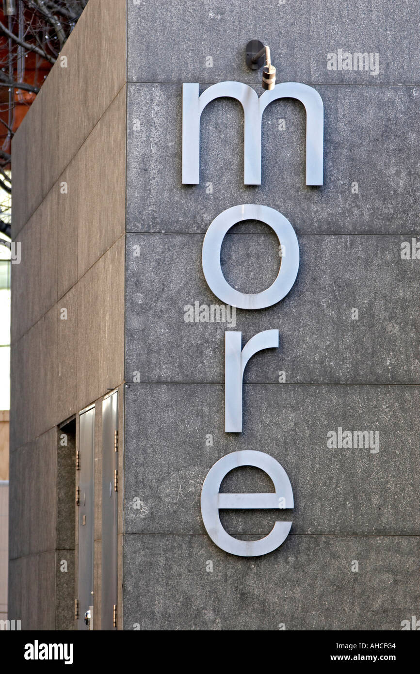 More London water sign London SW1 England Stock Photo - Alamy