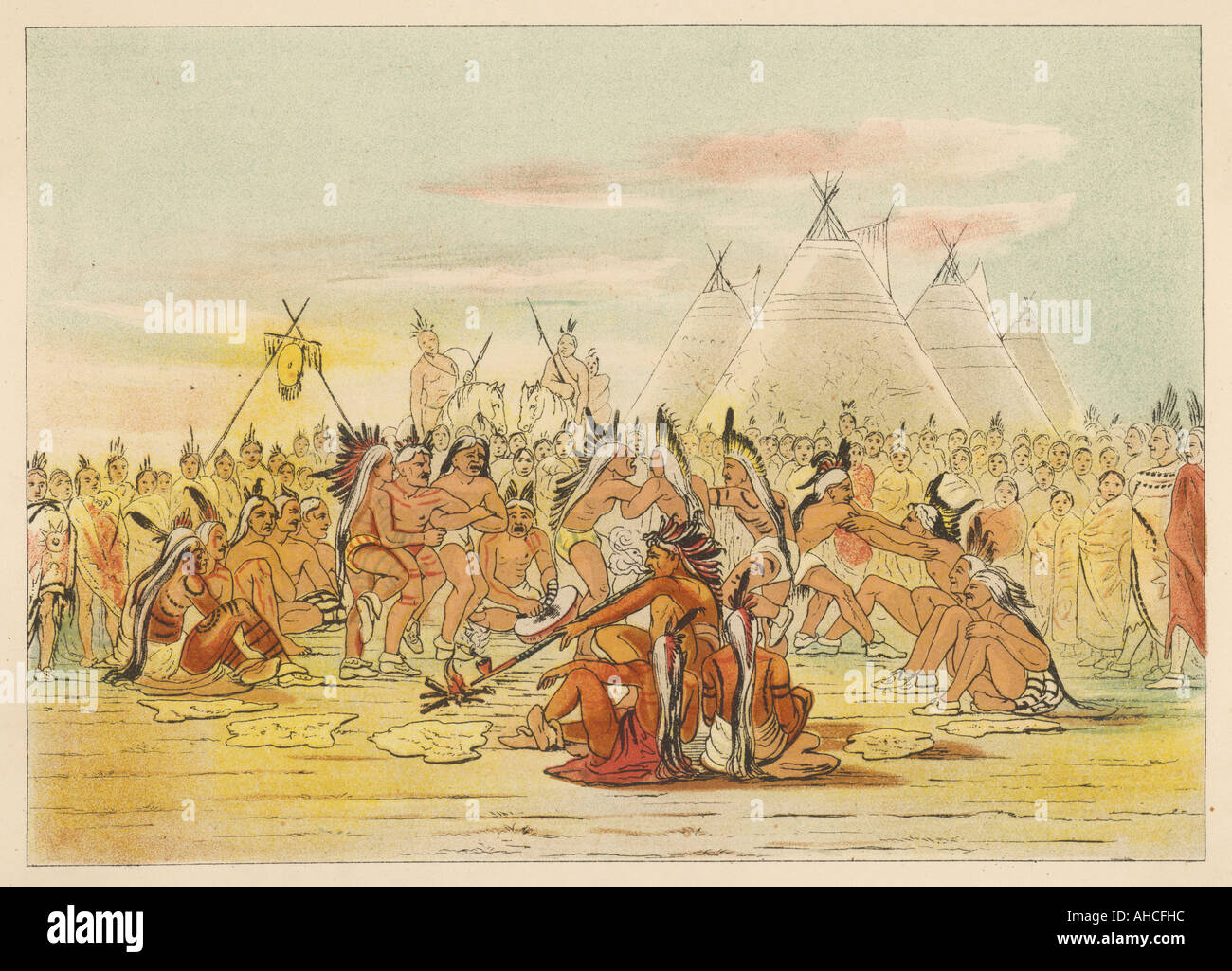 Assineboin Pipe Dance Stock Photo - Alamy