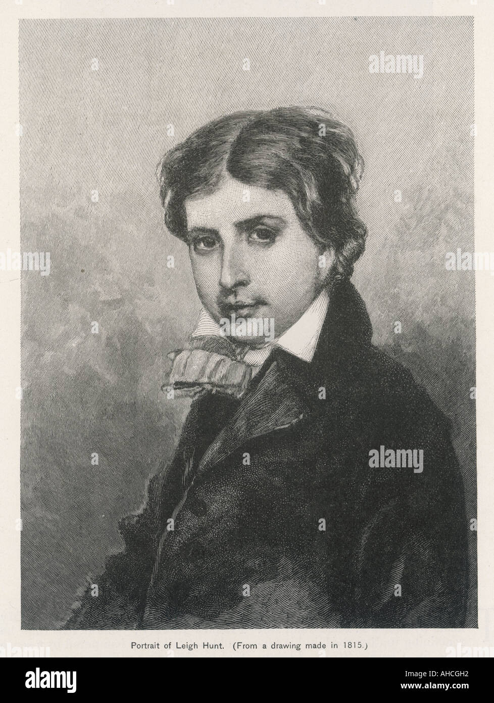 Leigh Hunt 1815 Drawing Stock Photo - Alamy