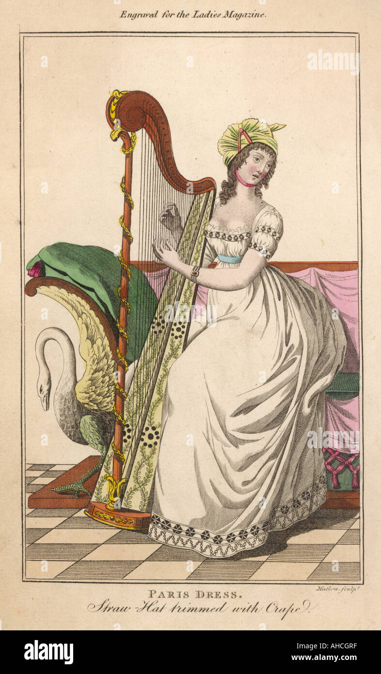 Lady harp hi-res stock photography and images - Alamy