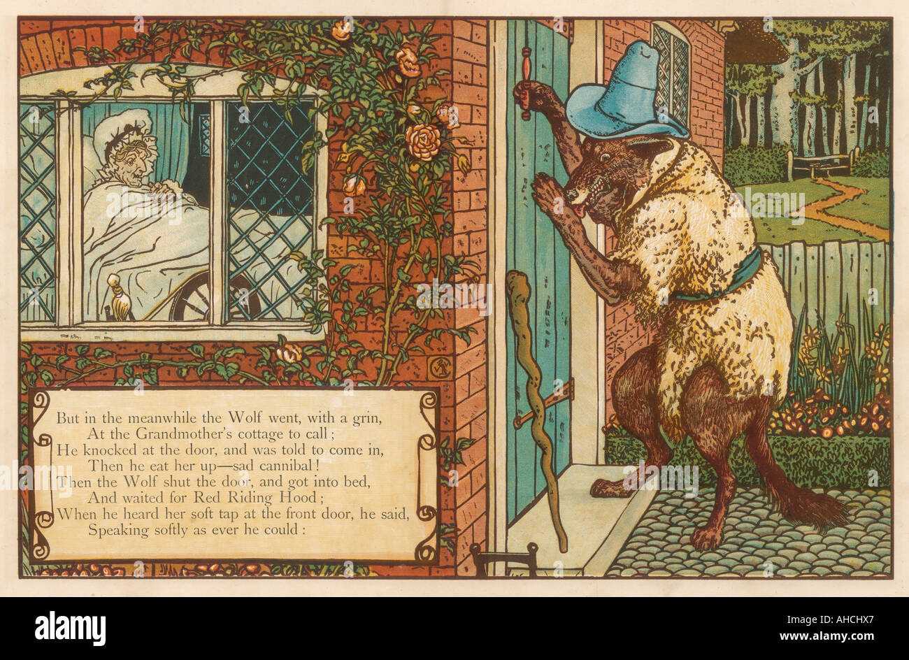 Little Red Riding Hood Wolf Eating Grandma