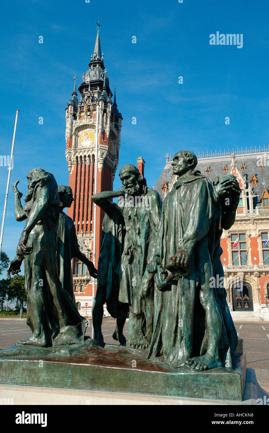 Famous sculpture of Rodin : the Burghers of Calais (Calais-Northern ...