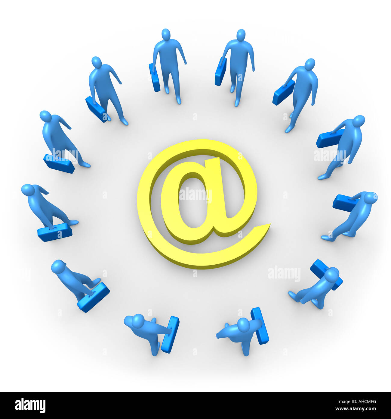 Crowd of people gathering symbol Cut Out Stock Images & Pictures - Alamy