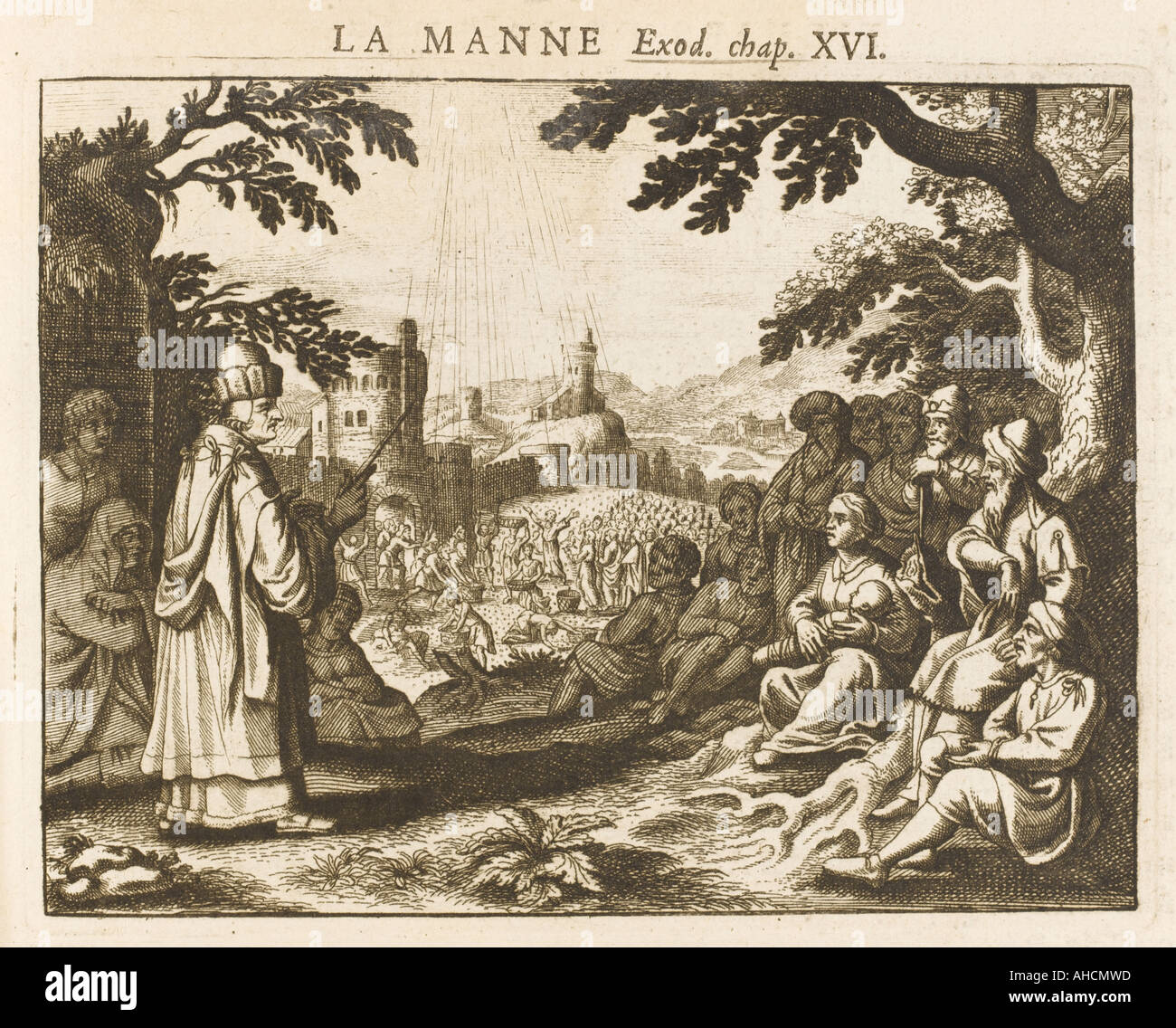 God Sends Manna Stock Photo - Alamy