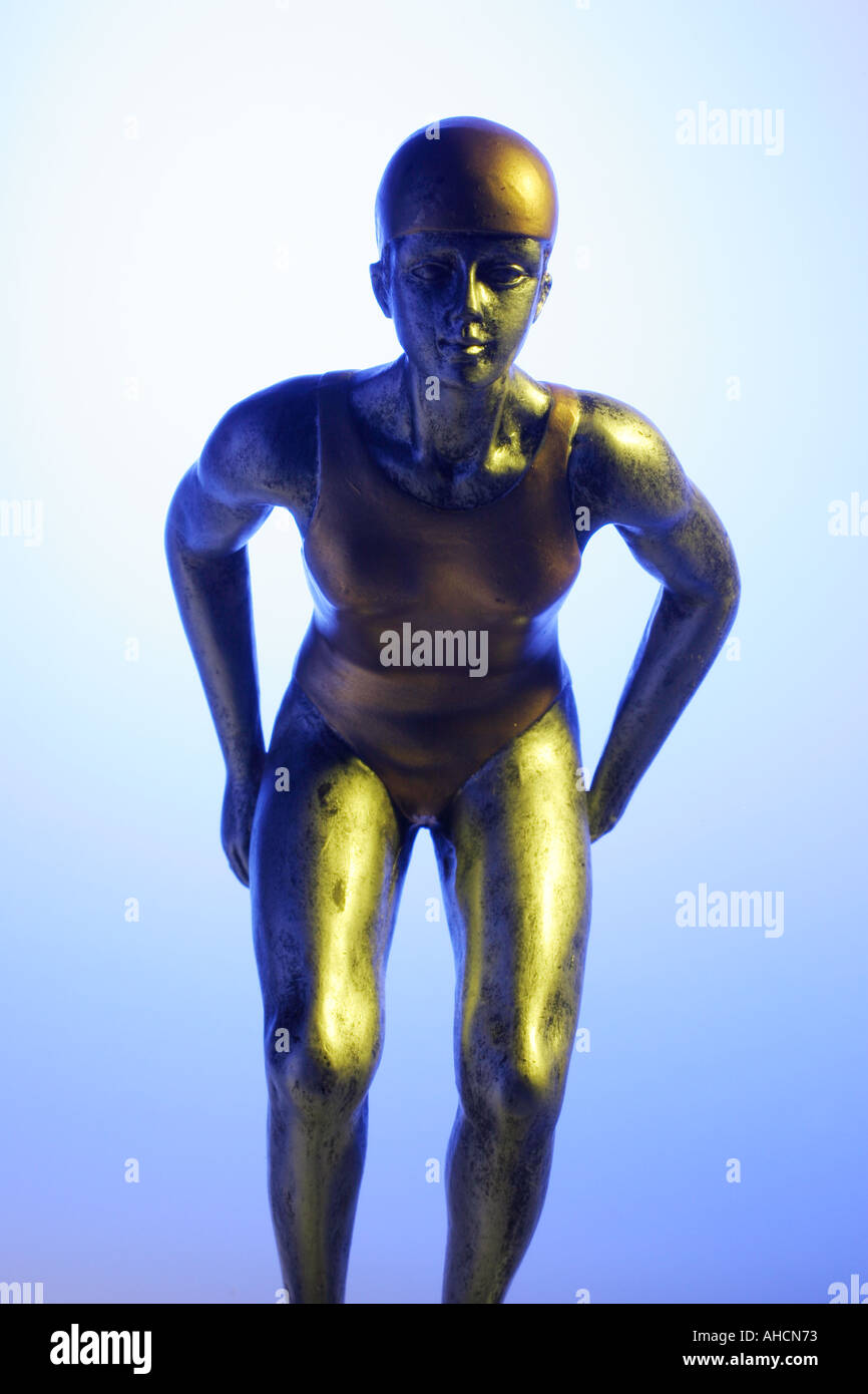 Female Swimmer Figurine Stock Photo - Alamy