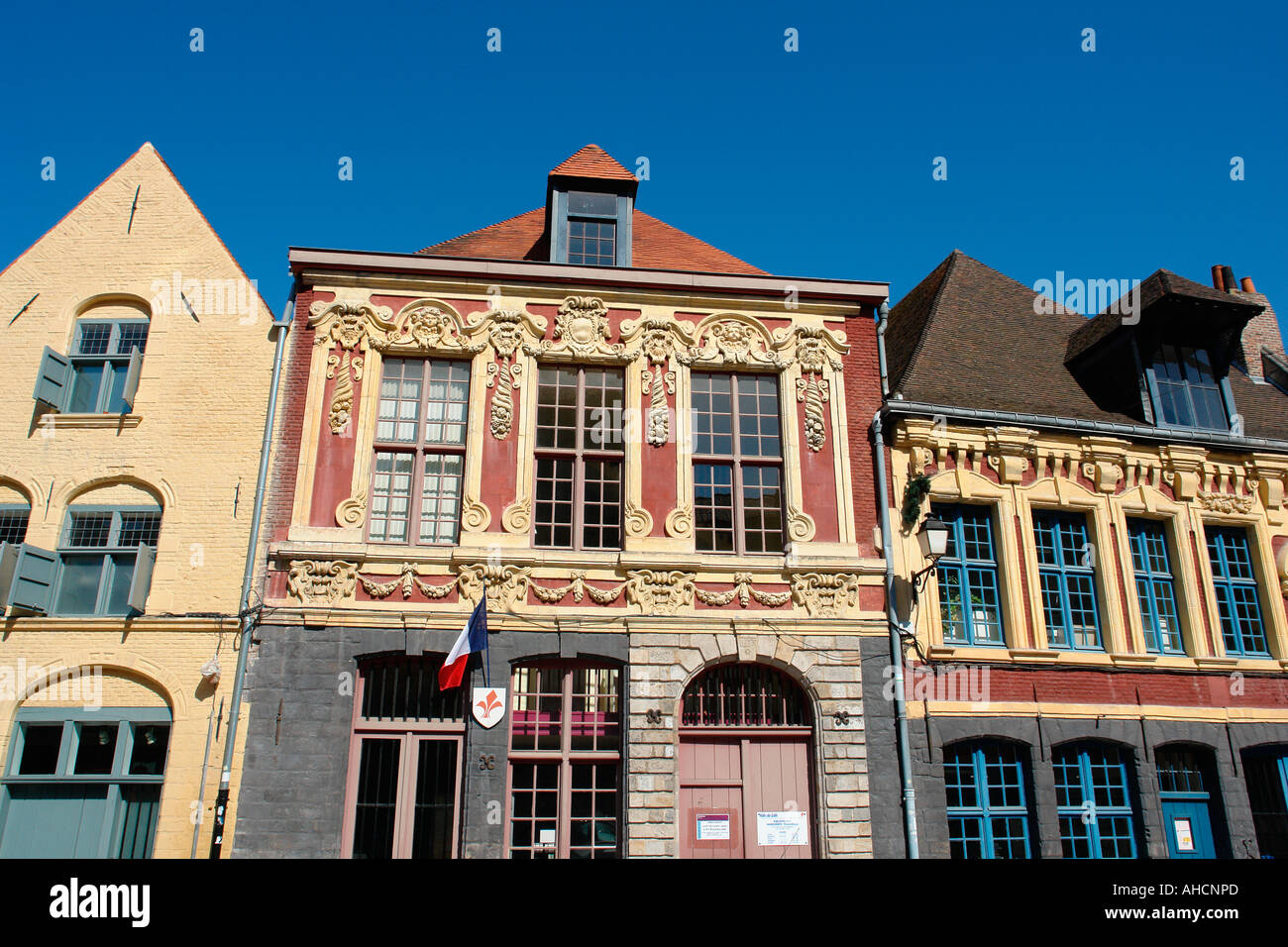 Old buildings in the city of lille in northern france hi-res stock ...