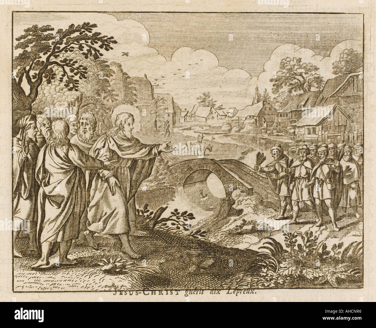 Jesus Heals 10 Lepers Stock Photo - Alamy