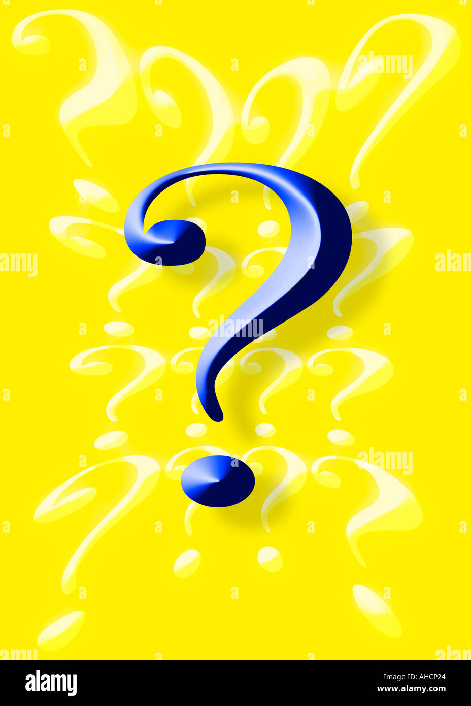 Big blue question mark hi-res stock photography and images - Alamy