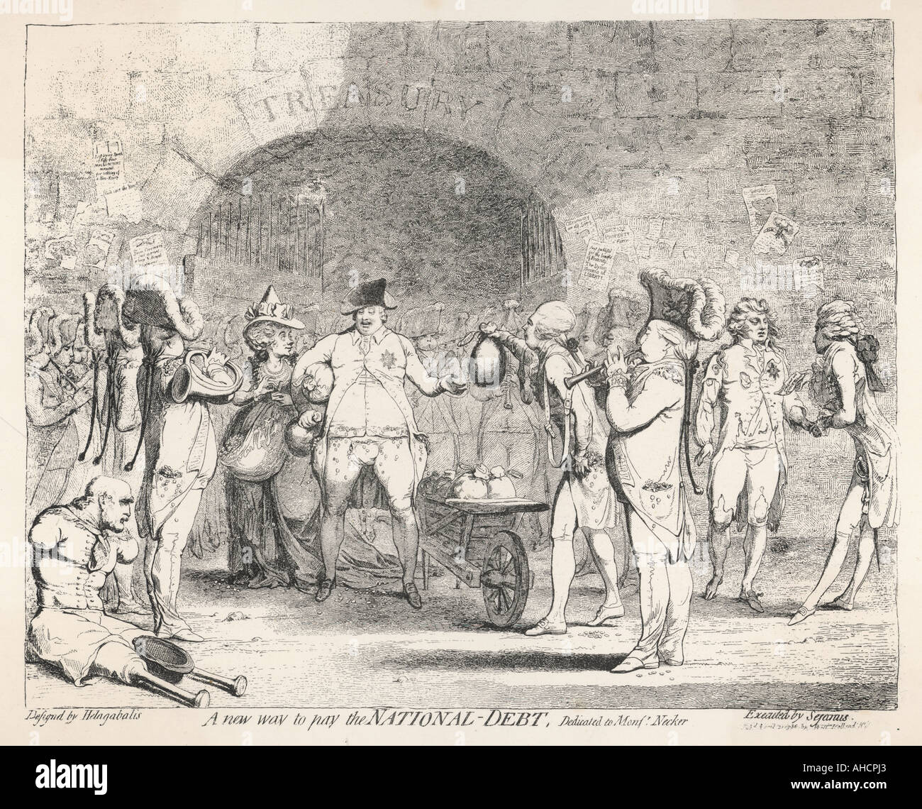1786 Cartoon Pow Poverty Stock Photo - Alamy