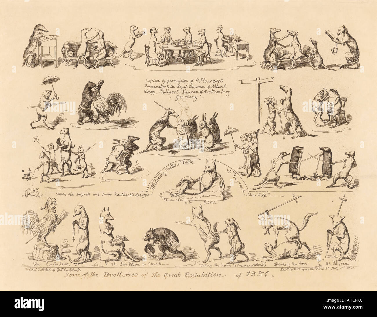 The drolleries of the great exhibition hi-res stock photography and ...