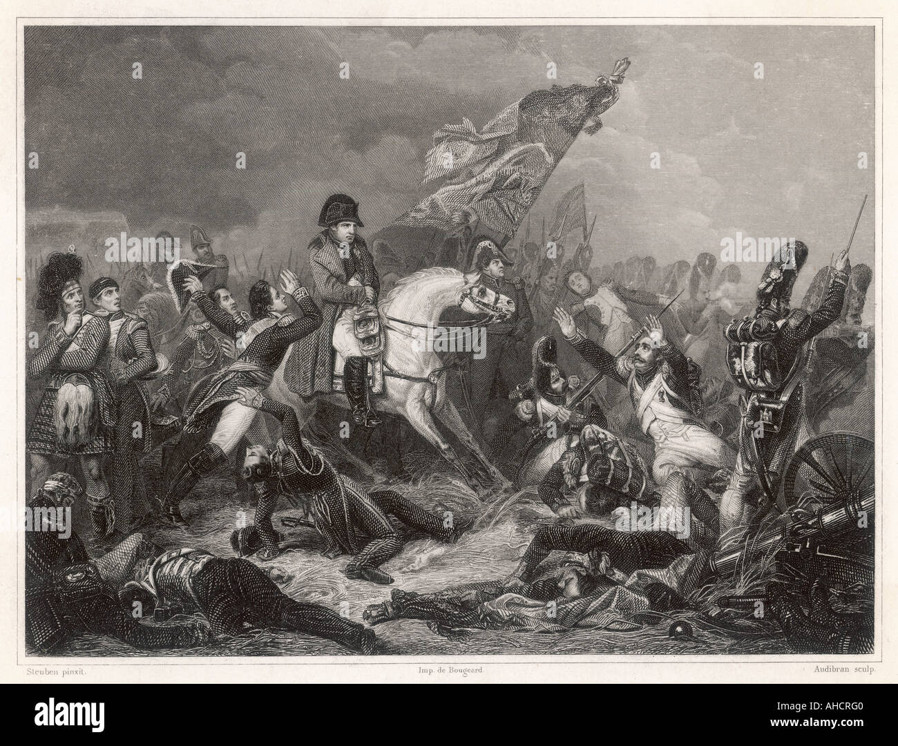 Napoleon At Waterloo Stock Photo - Alamy