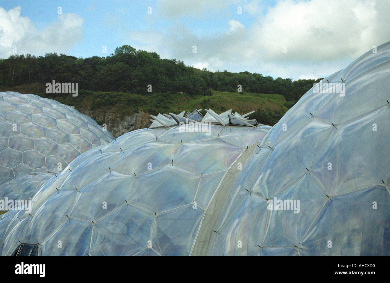 Biomes at Eden Cornwall Stock Photo - Alamy