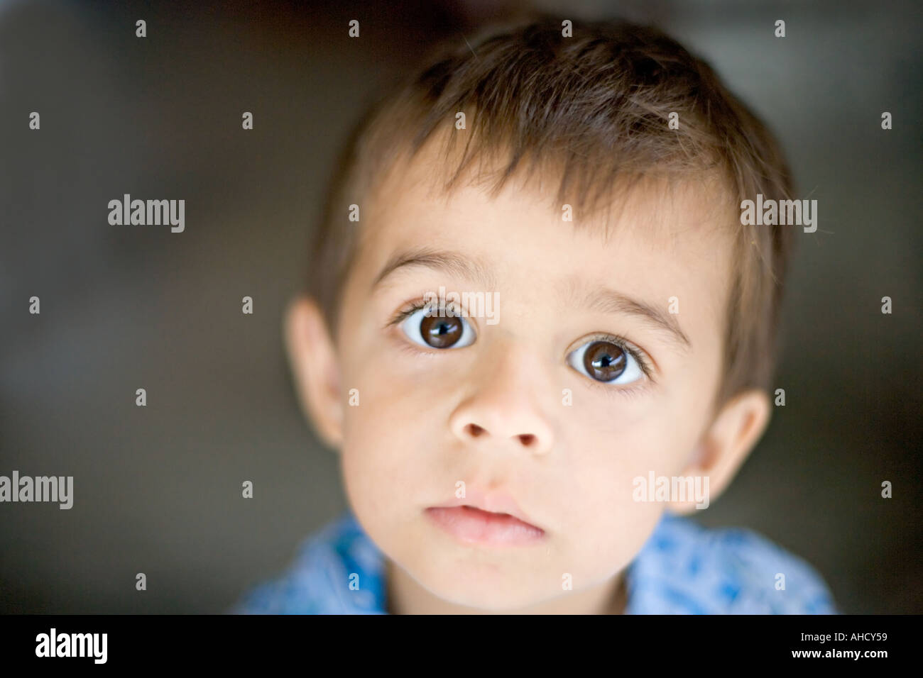Boy looking straight at you with innocent eyes hi-res stock photography ...