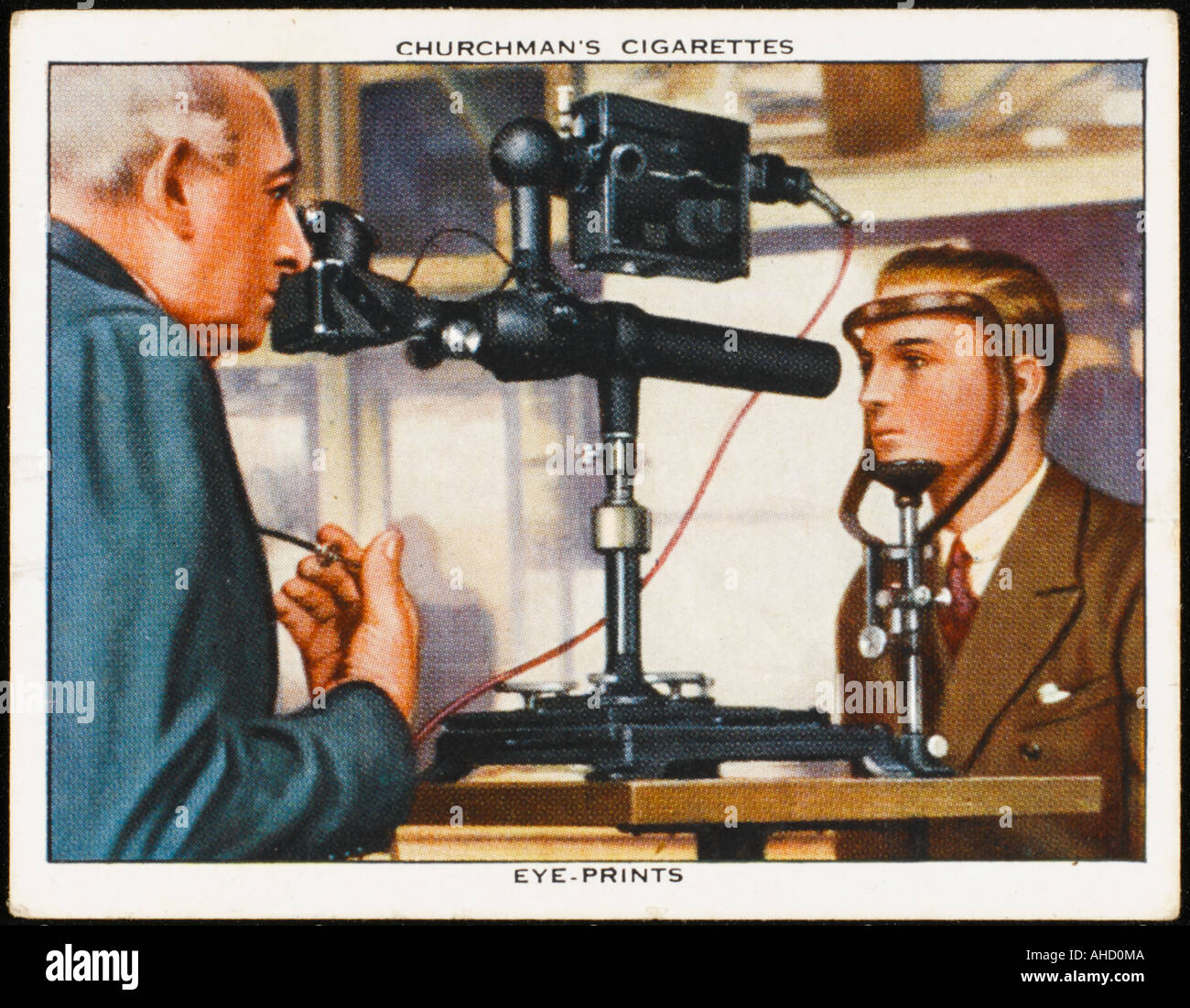 Recording Eye Prints Stock Photo - Alamy