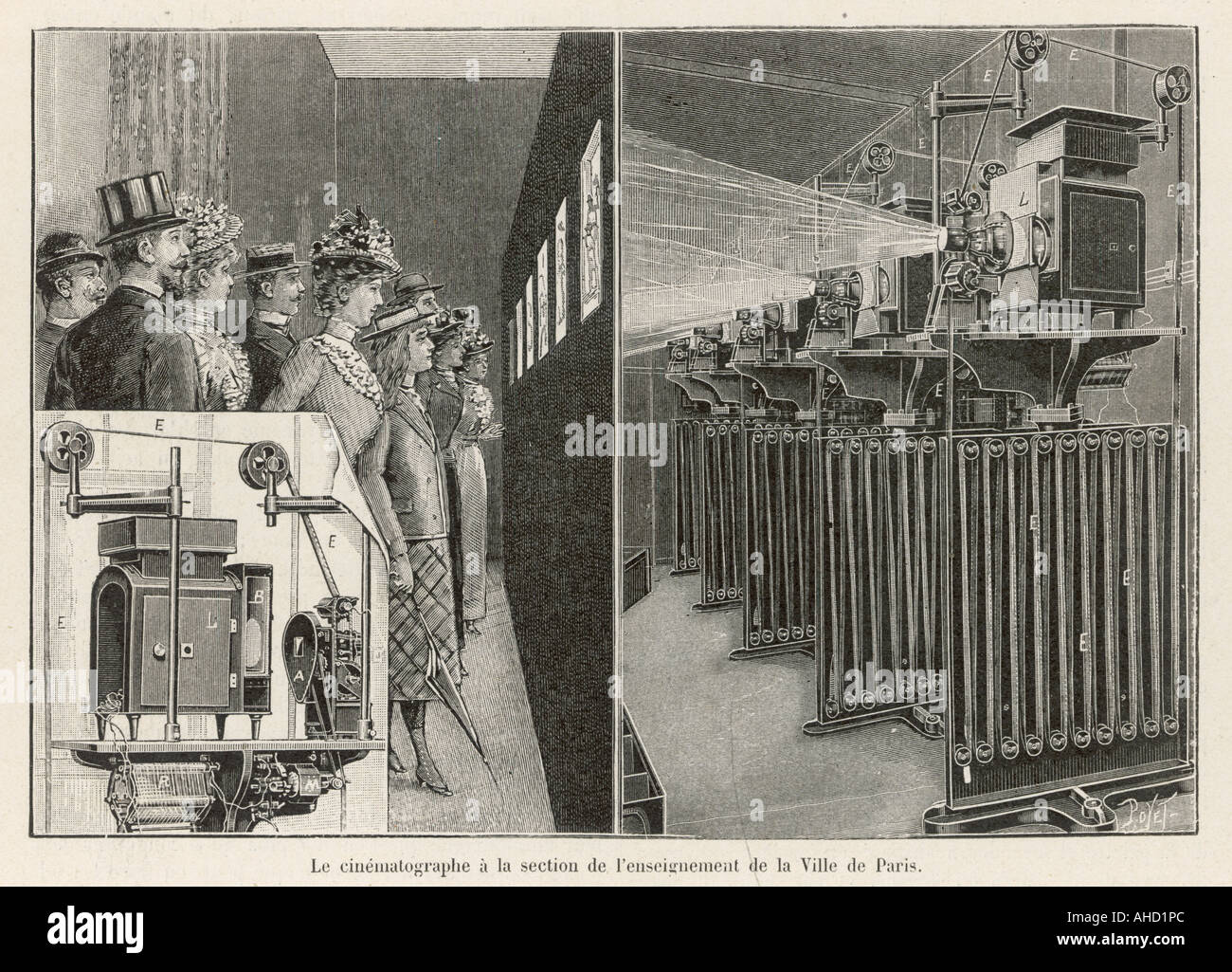 Film At 1900 Exposition Stock Photo - Alamy
