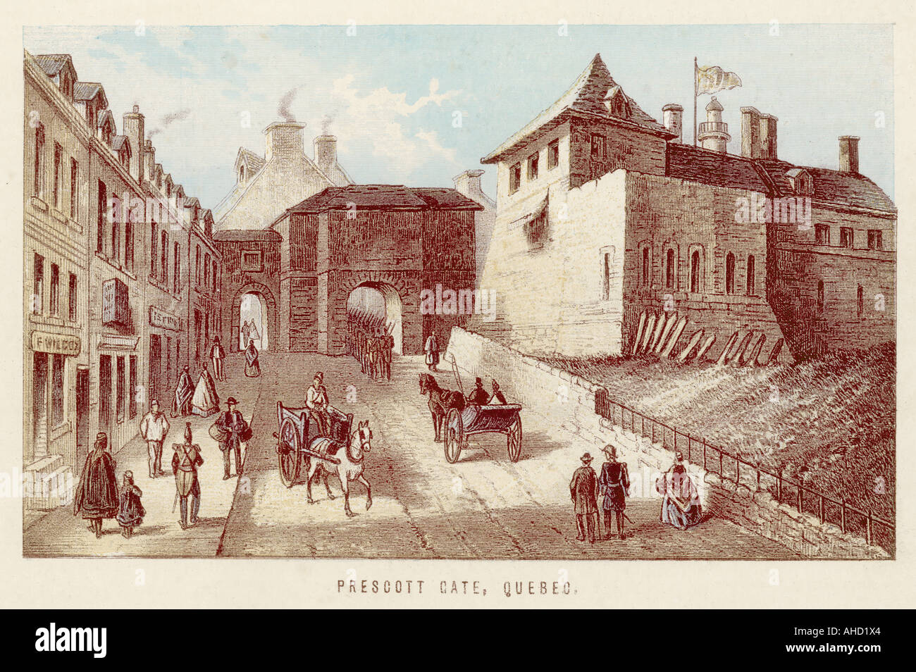 Quebec Prescott Gate Stock Photo - Alamy